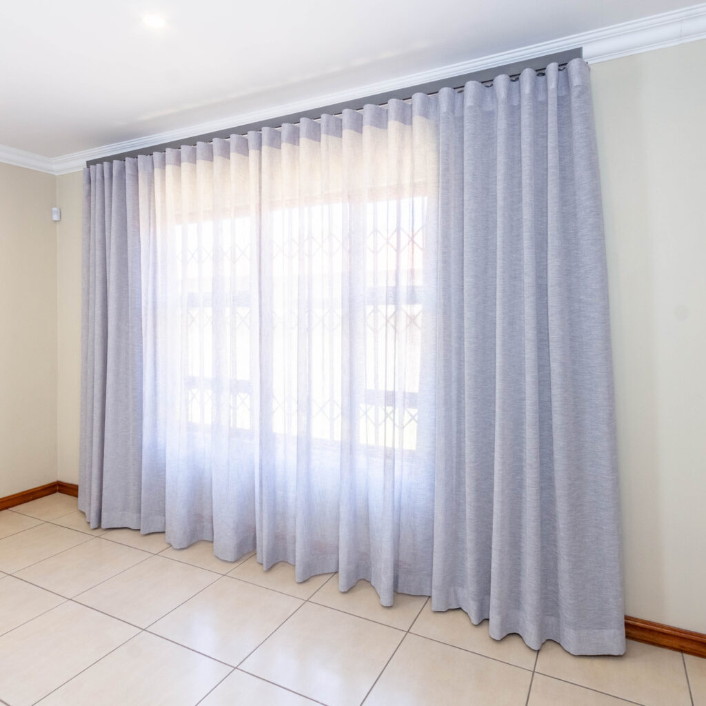 Double Wave Curtain - Grey - Blind Concepts